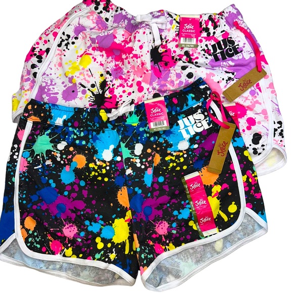 Justice | Bottoms | Nwt Neon Paint Splatter Justice Set Bundle Of Two ...
